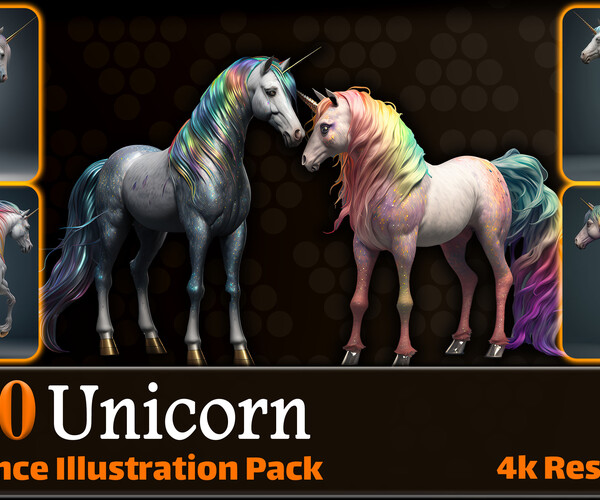 ArtStation - 200 Unicorn Reference Pack | 4K | v.16 | Artworks