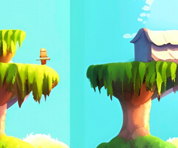 ArtStation - assets for side-scrolling platformer game minimalist 18640 ...