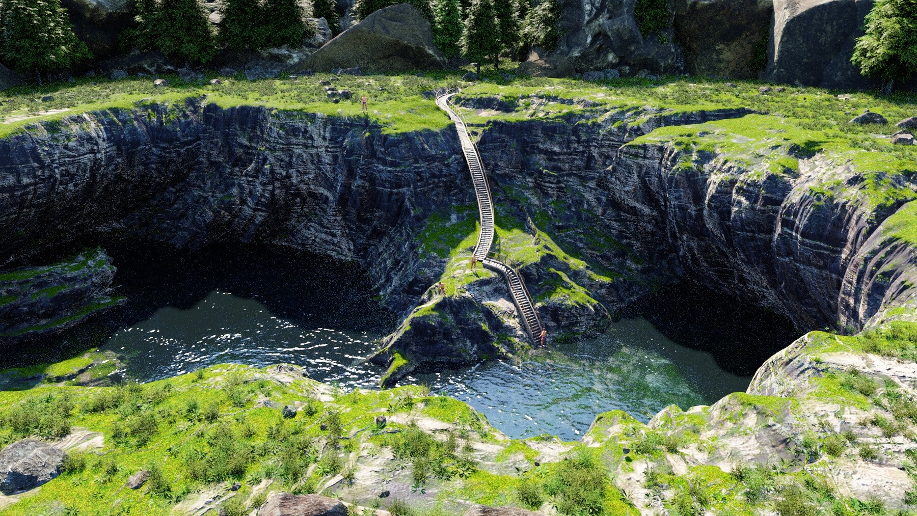 ArtStation - The pool in the well -forest- | Resources