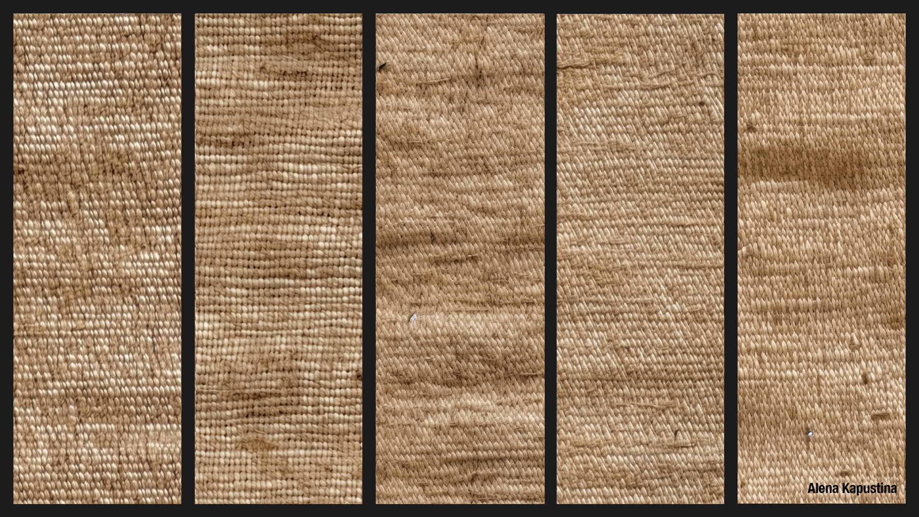 ArtStation - 45 Realistic seamless burlap textures / SBSAR / PNG / 4K ...