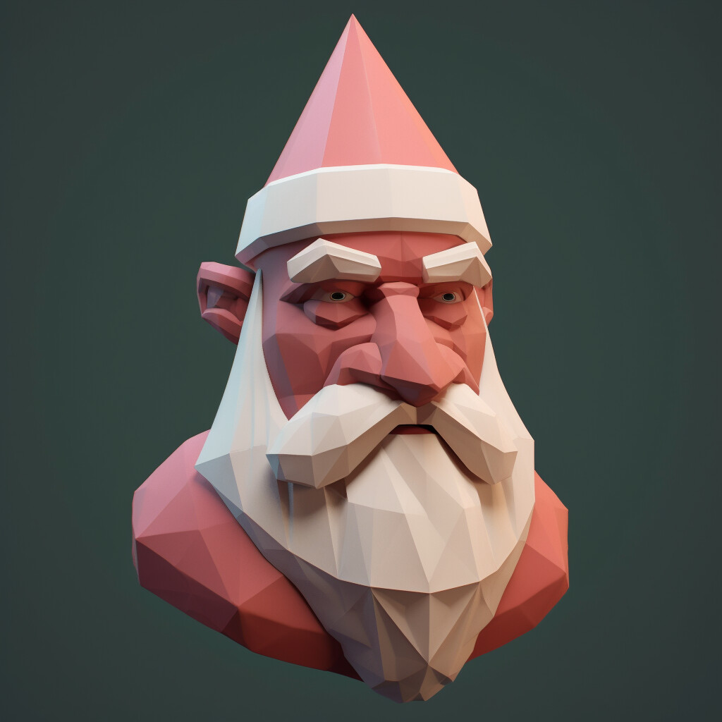 ArtStation - 3D Low Poly Sculpted Heads Prompt - Midjourney | Artworks