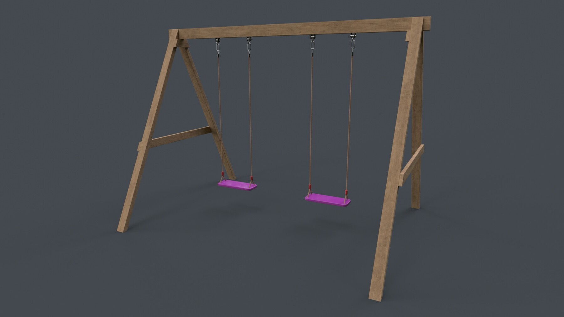 ArtStation - PBR Modular Outdoor Playground Swing Sets B | Game Assets