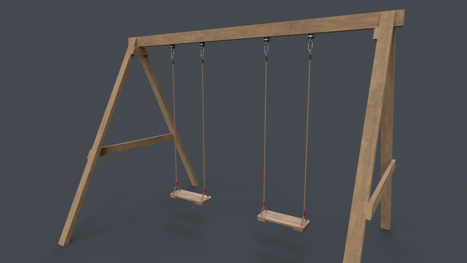 ArtStation - PBR Modular Outdoor Playground Swing Sets B | Game Assets