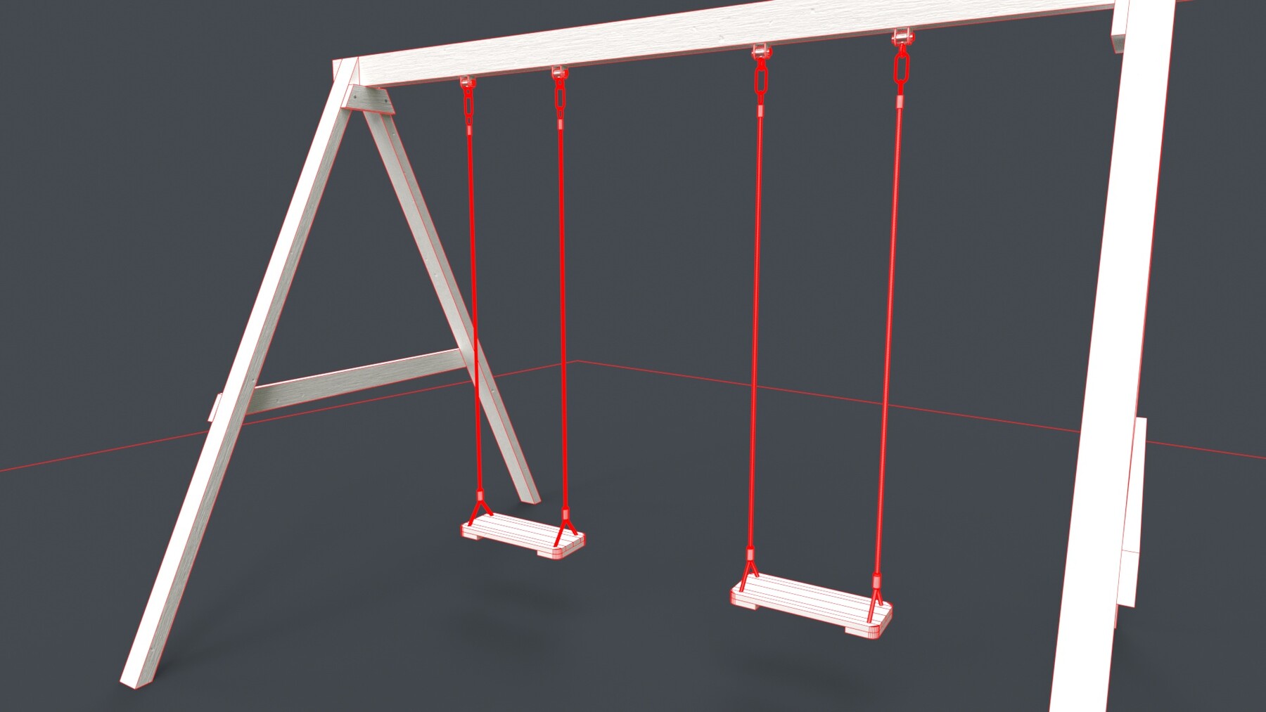 ArtStation - PBR Modular Outdoor Playground Swing Sets B | Game Assets