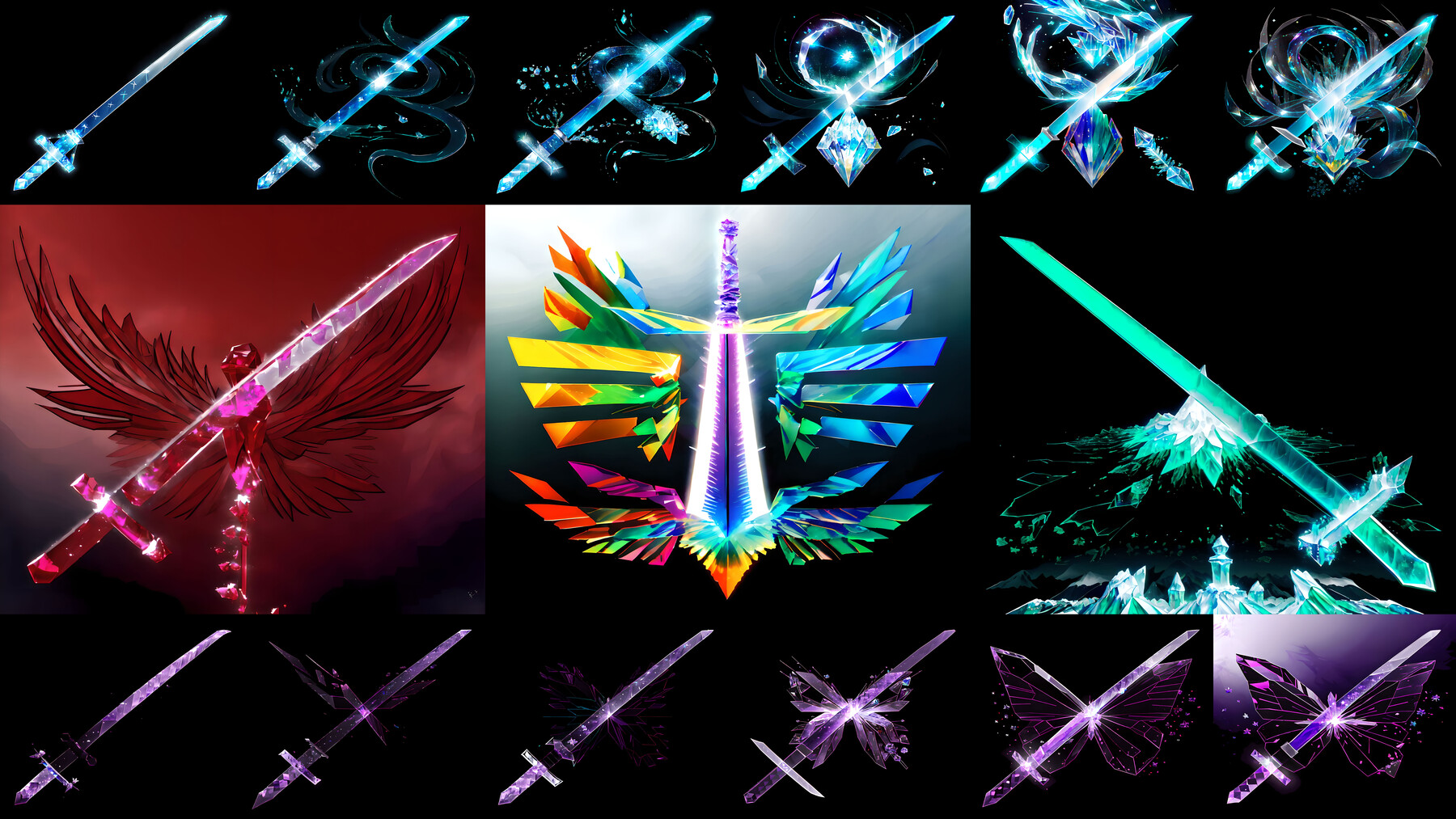 ArtStation - The Elemental Sword Series: Vol. 02 - Ice Crystals | Artworks