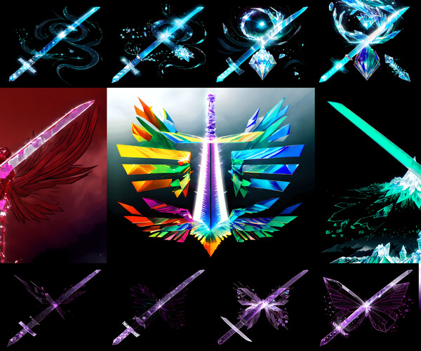ArtStation - The Elemental Sword Series: Vol. 02 - Ice Crystals | Artworks
