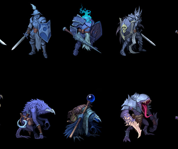 ArtStation - Fantasy Army Characters pack4 | Game Assets