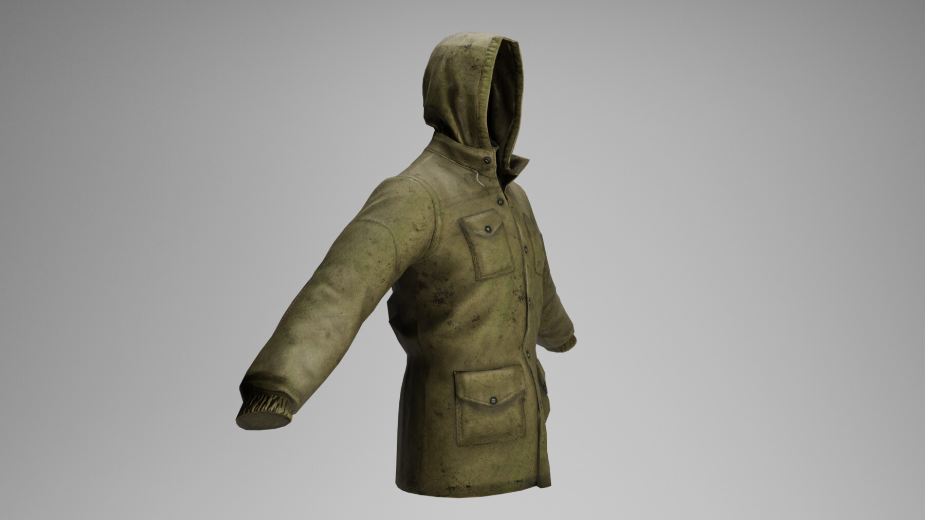 ArtStation - Jacket STALKER Low-poly 3D model | Game Assets