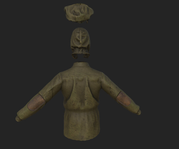 ArtStation - Jacket STALKER Low-poly 3D model | Game Assets