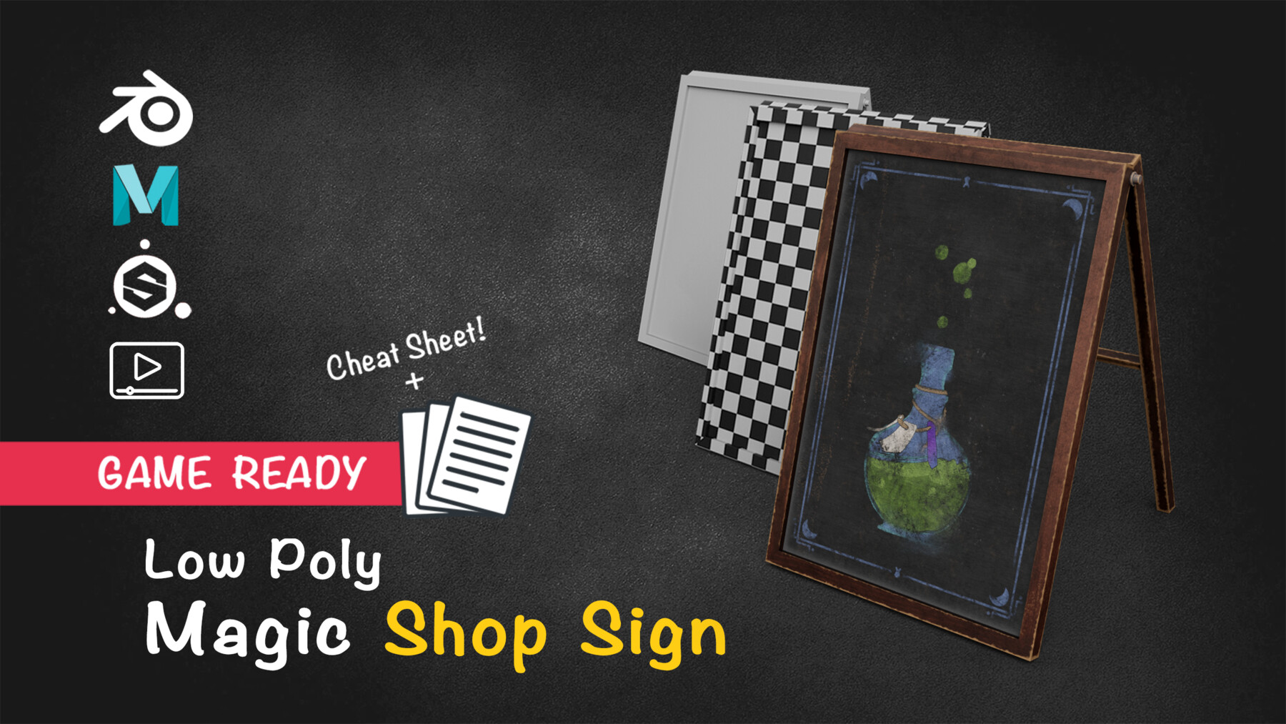 ArtStation - Tutorial: Magic Shop Sign | Tutorials