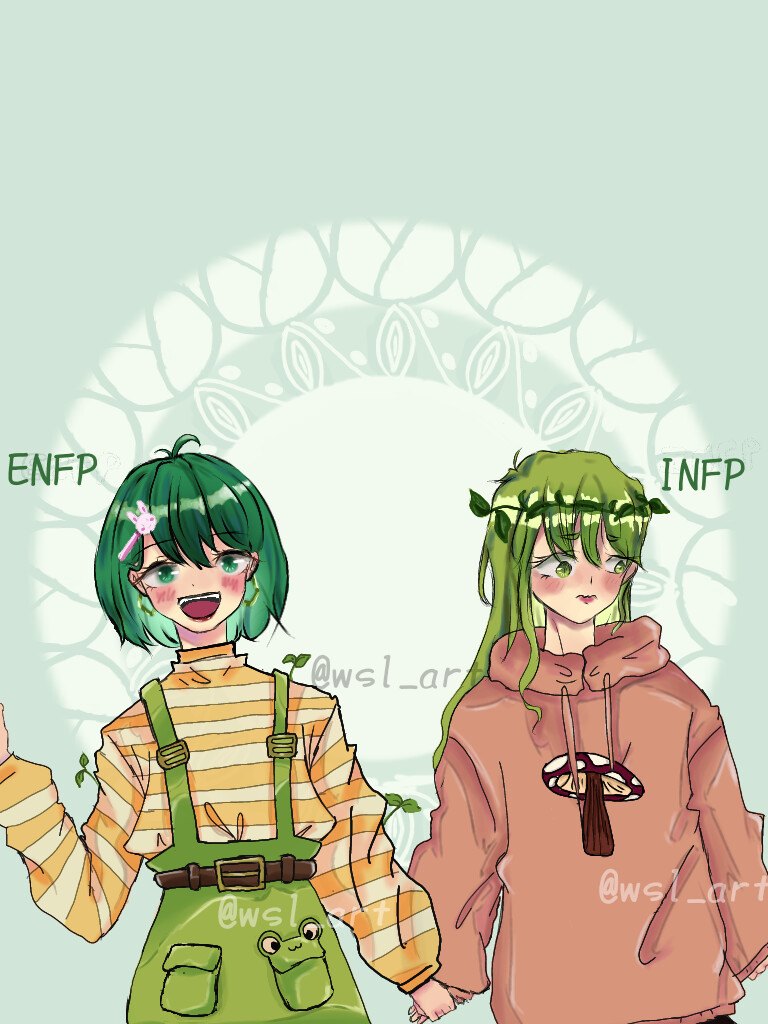 ArtStation - digital art two person (mbti) | Artworks