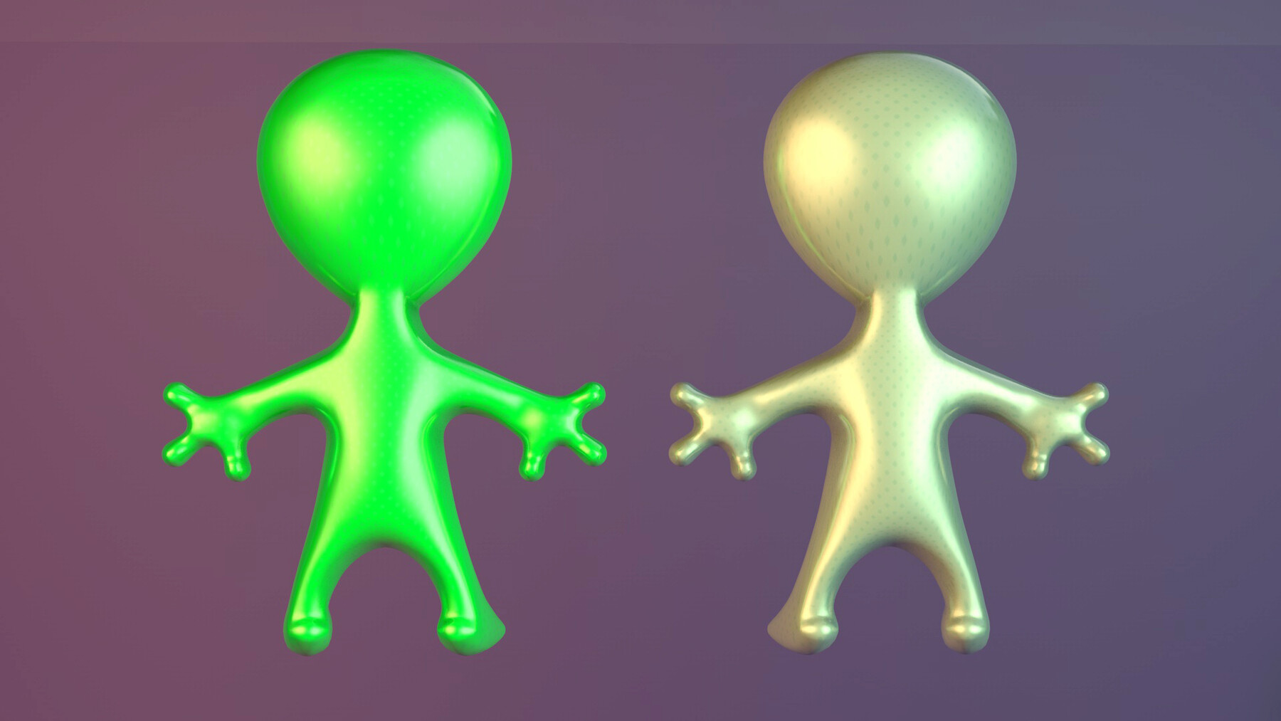 ArtStation - Gray Alien Humanoid 3D Model | Game Assets