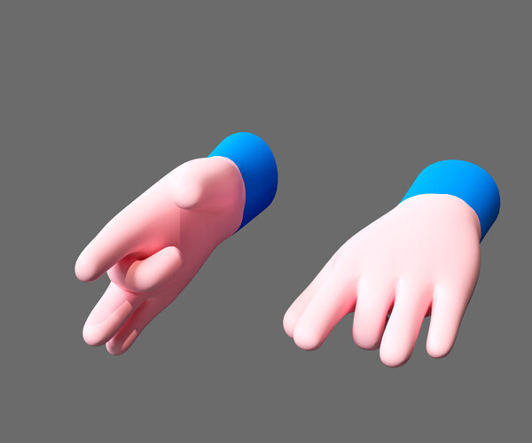 ArtStation - Cartoon hands | Game Assets