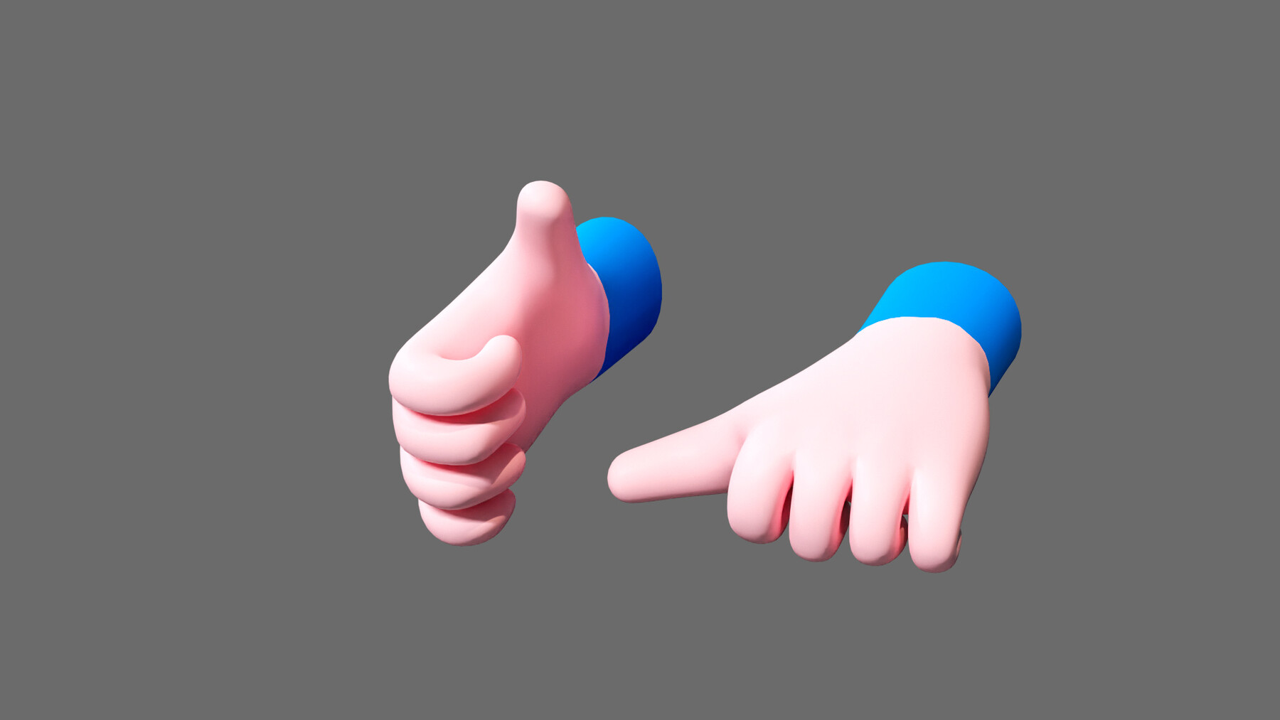 ArtStation - Cartoon hands | Game Assets