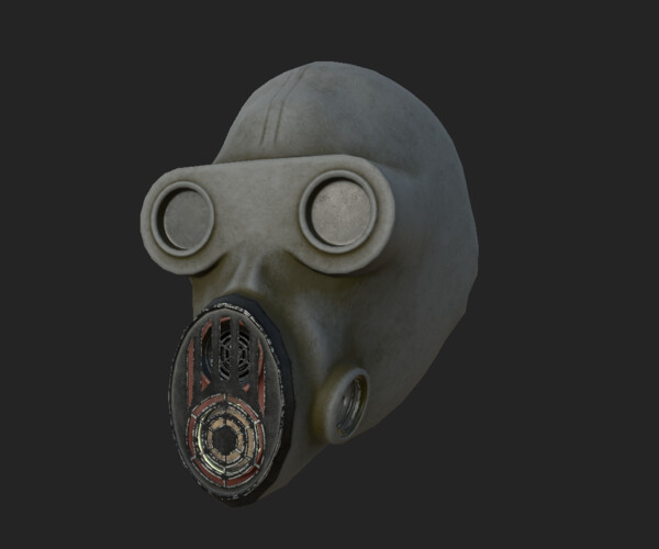 ArtStation - Gas mask STALKER ubludok Low-poly 3D model | Game Assets