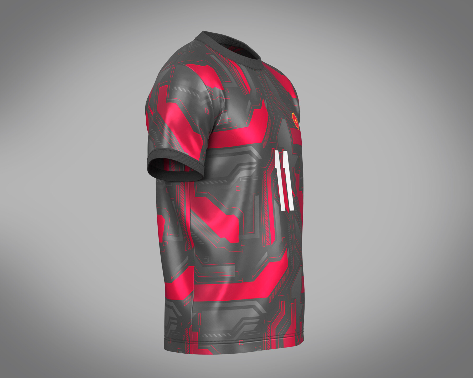 ArtStation - Soccer Football Rust Red with Ash color Jersey Player-11 ...