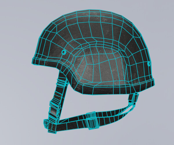 ArtStation - Kevlar helmet M1 Temp 3000 Low-poly 3D model | Game Assets