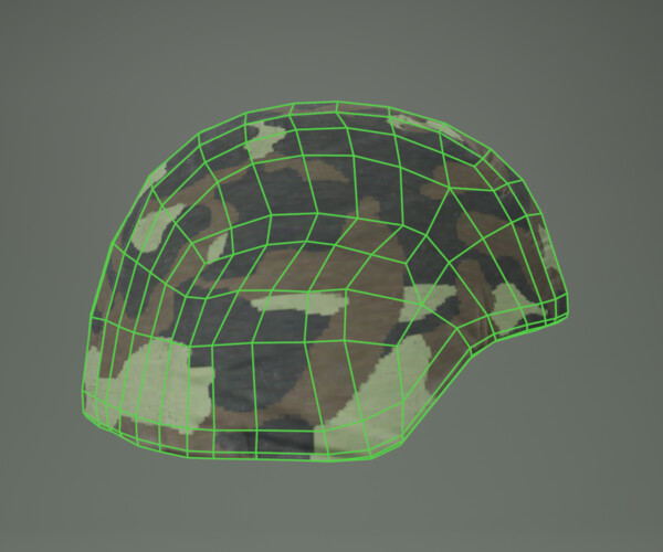 ArtStation - helmet with cover Low-poly 3D model | Game Assets