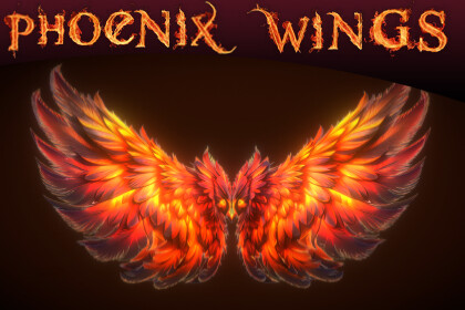 ArtStation - Animated Phoenix Wings Low-poly 3D model | Game Assets