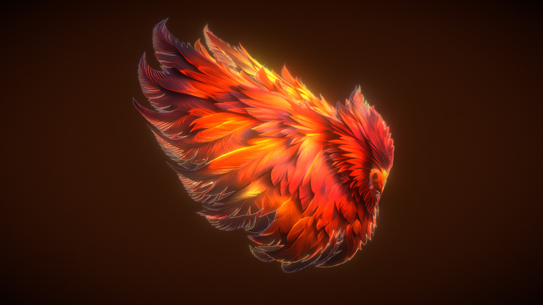 ArtStation - Animated Phoenix Wings Low-poly 3D model | Game Assets
