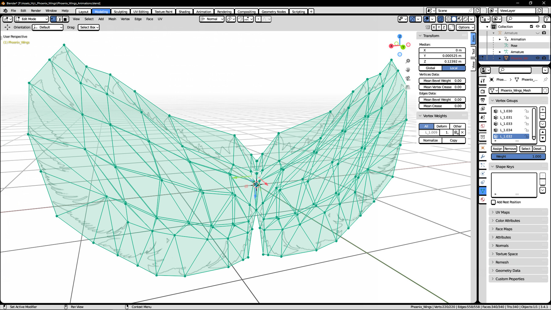 ArtStation - Animated Phoenix Wings Low-poly 3D model | Game Assets