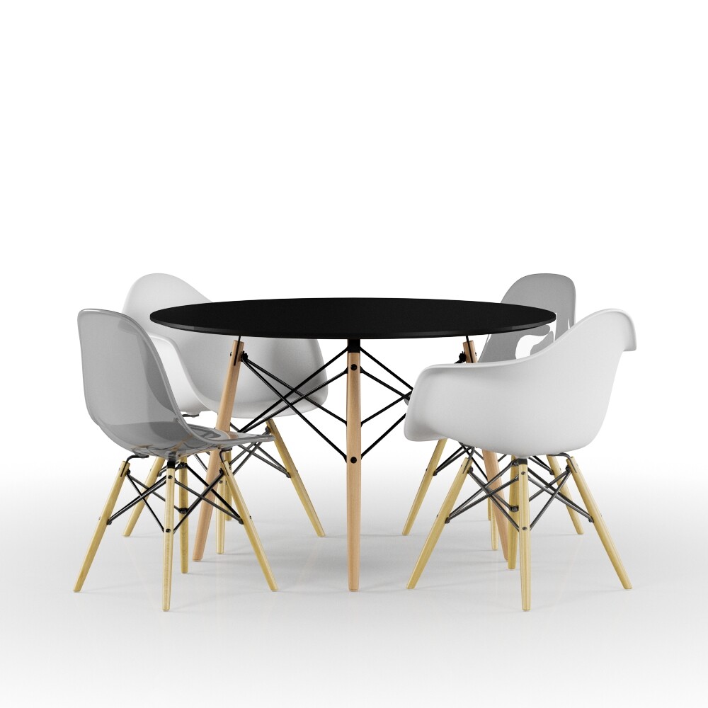 ArtStation - Eames Table And Chairs | Resources