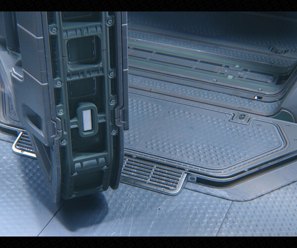 ArtStation - Sci-fi Mesh Decals by Josh Van Zuylen | Game Assets