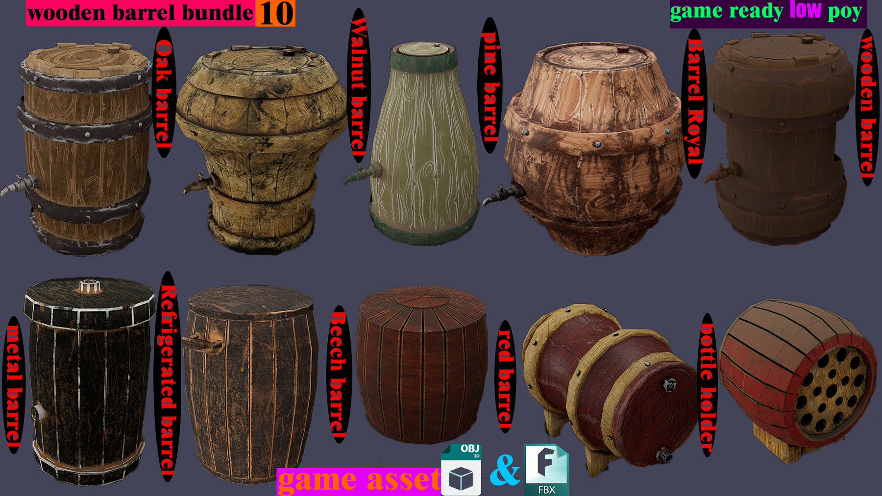 ArtStation - wooden barrel | Game Assets