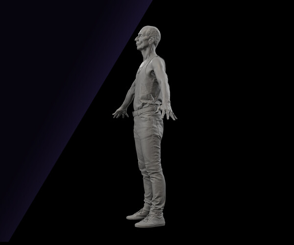 ArtStation - Cleaned A Pose Scan | Marcus Doyle Dressed | Resources