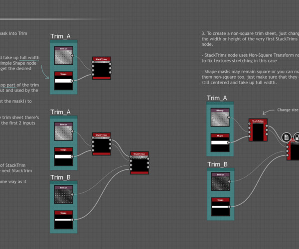 ArtStation - Stack Trims - Substance 3d Designer utility node | Resources