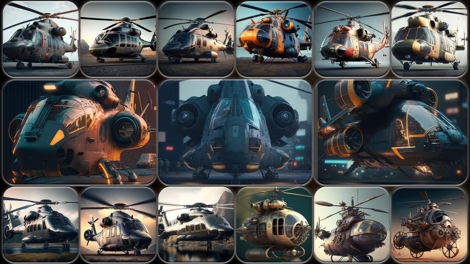 ArtStation - 200 Helicopter Reference Pack | 4K | v.3 | Artworks