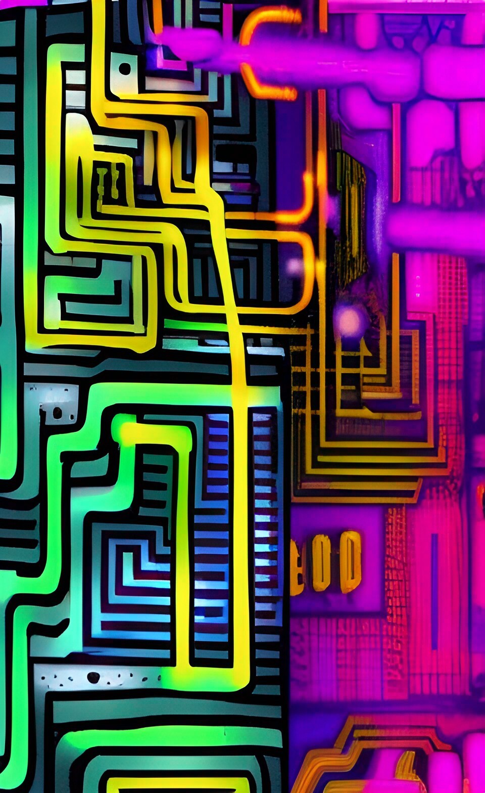 ArtStation - illuminating circuit pattern, art, tetris 10790 jpg wombo ...