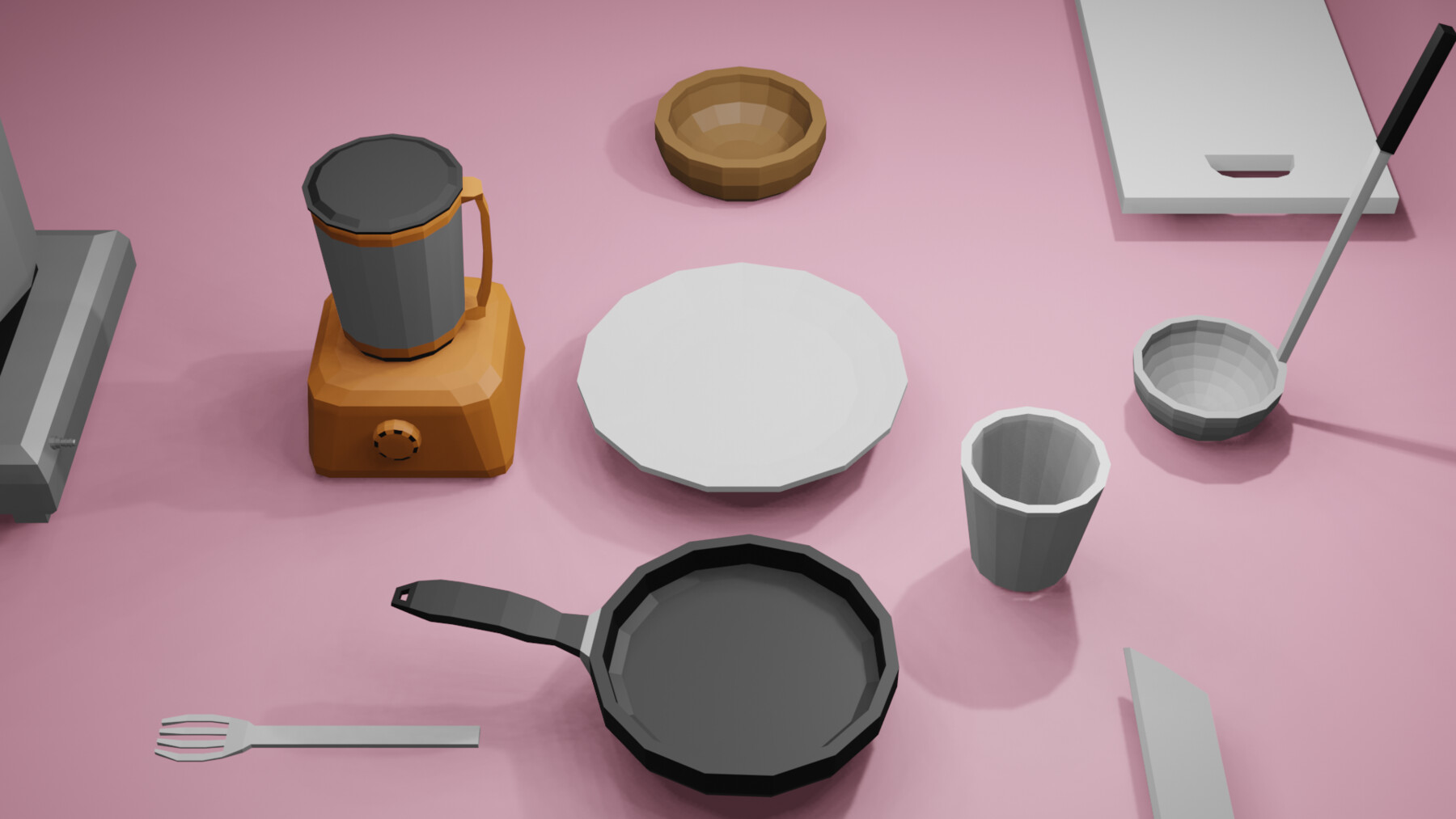 ArtStation - Kitchen Set Low Poly | Game Assets