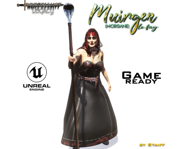 ArtStation - Muirgen alias Morgana Unreal 5 Character | Game Assets