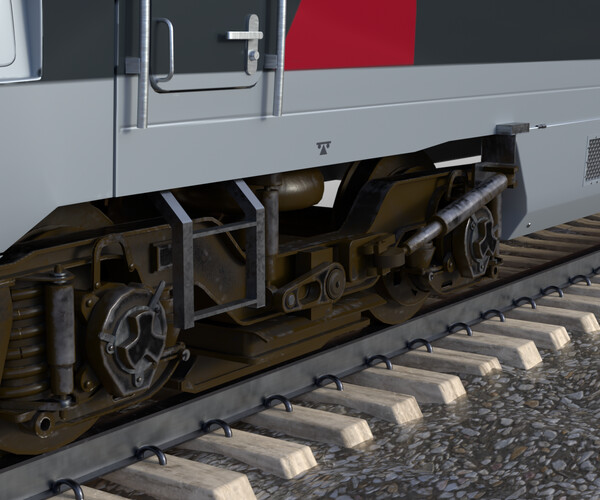 ArtStation - Bombardier TALENT Train Abelio Rigged&Animated | Game Assets