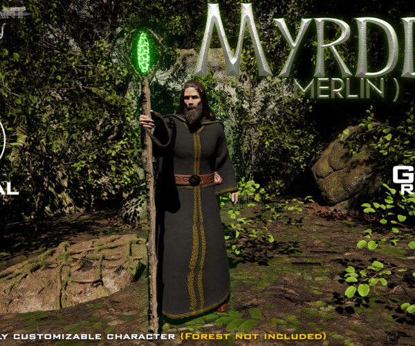 ArtStation - Myrddin alias Merlin Unreal 5 Character | Game Assets
