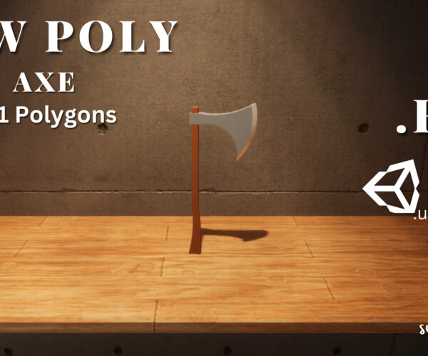 ArtStation - Low Poly Axe | Game Assets