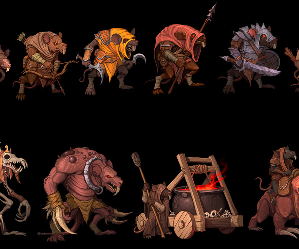 ArtStation - Ratman Army | Game Assets