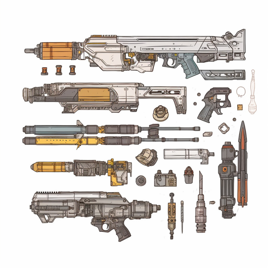 ArtStation - Kitbashes Of Epic Weapons Of Any Kind Prompt - Midjourney ...