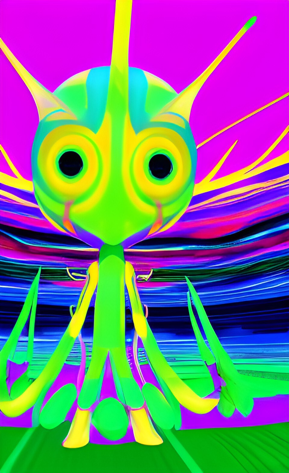 ArtStation - psychedelic anime alien 4590 jpg wombo art pack | Artworks