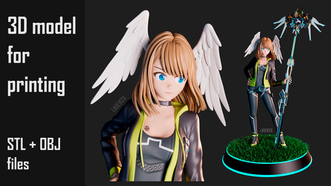 ArtStation - 3D model file for printing - Eunie figure from Xenoblade ...