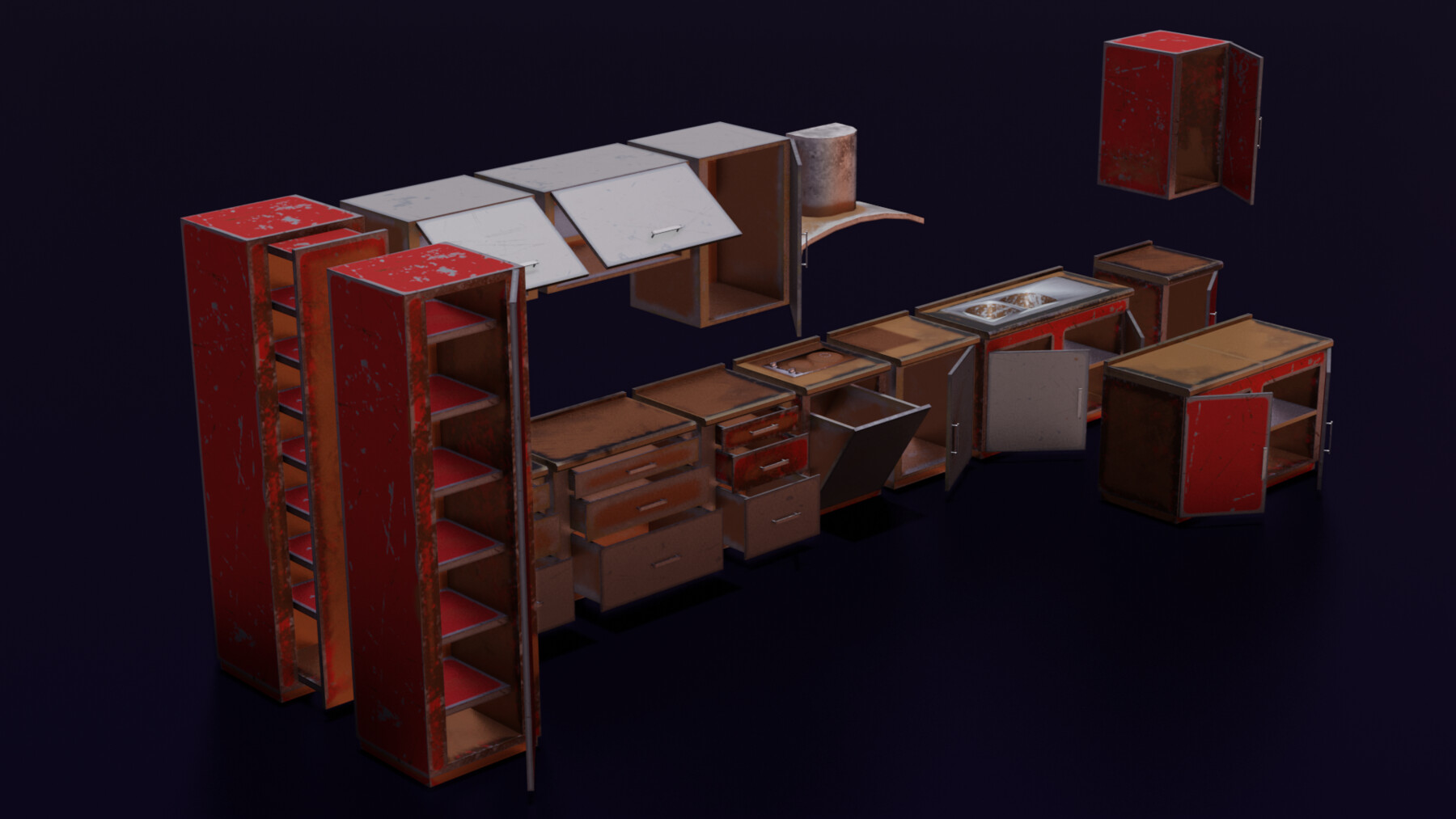 ArtStation - Furniture asset pack 3d model | Game Assets