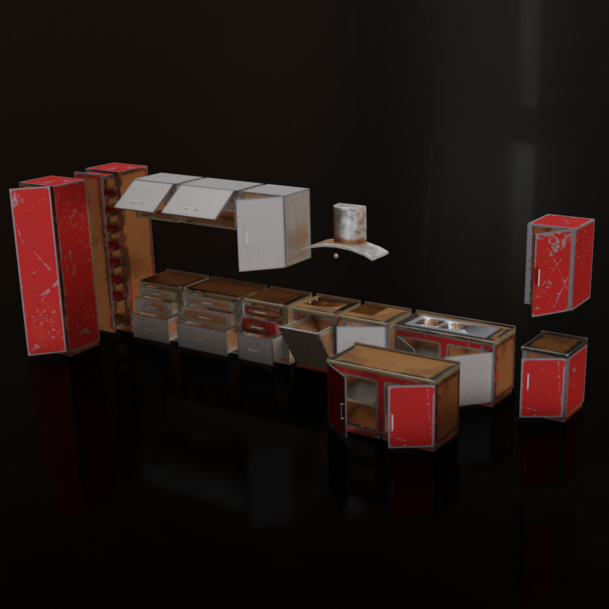 ArtStation - Furniture asset pack 3d model | Game Assets