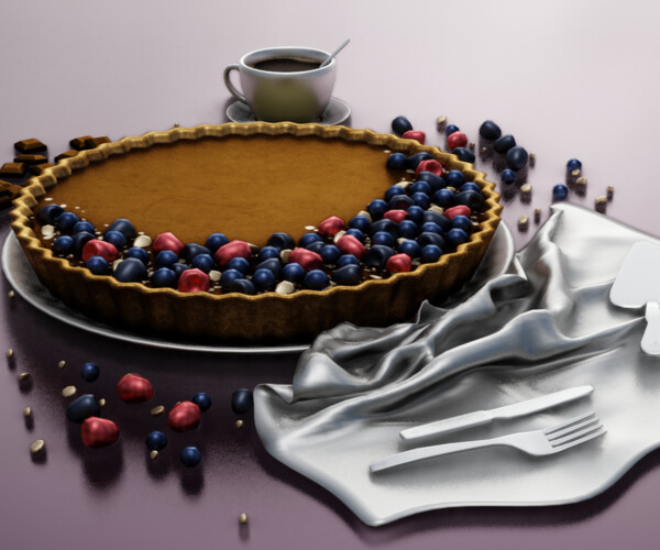 ArtStation - Chocolate cake 3D model | Game Assets