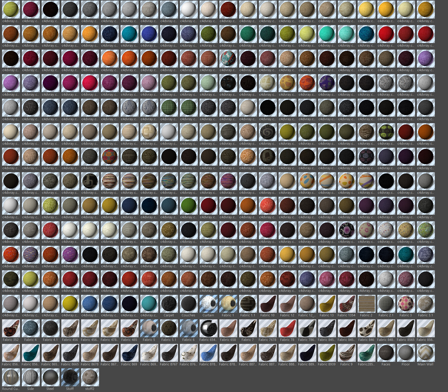 ArtStation - 1200 C4D rendering materials and model preset packages ...