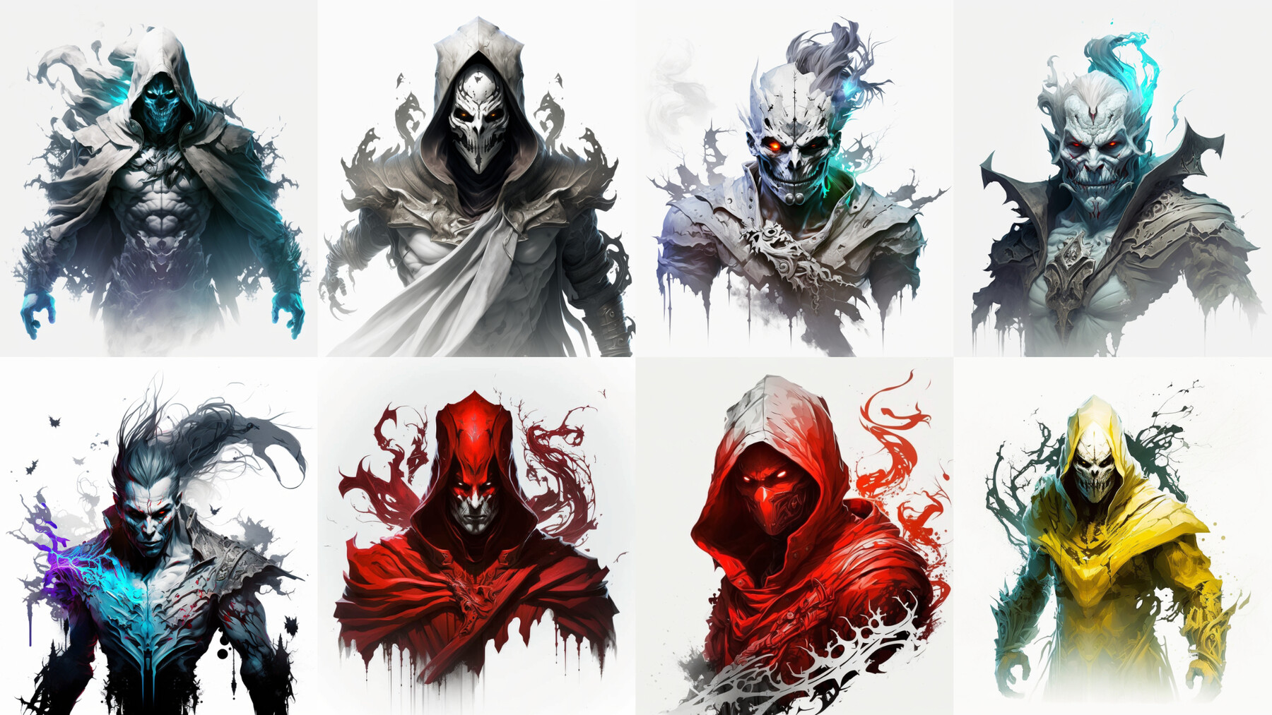 ArtStation - White Terror - 100 Ghosts in 8k Resolution | Artworks