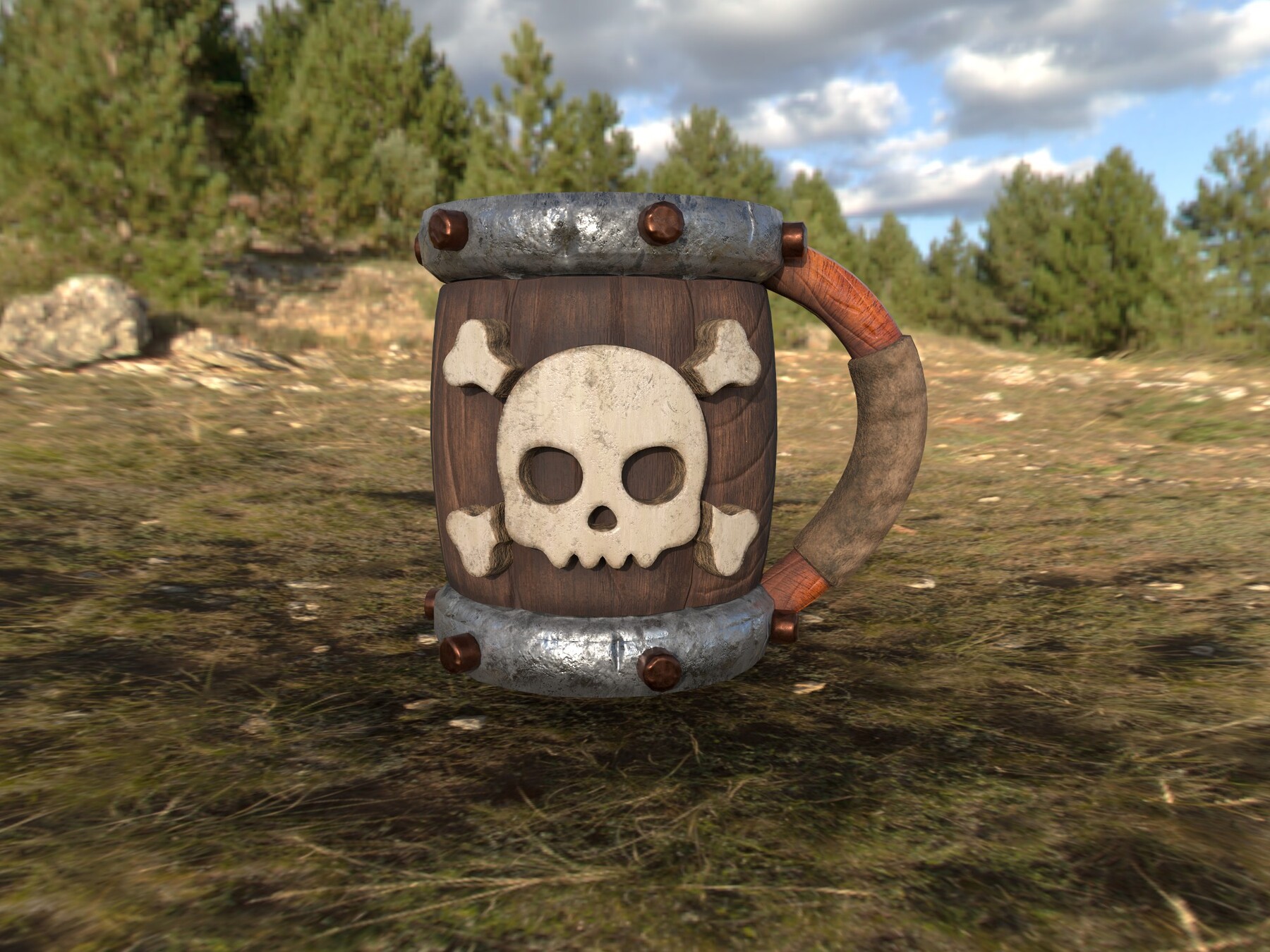ArtStation - Stylised Game Item _ Beer mug | Game Assets