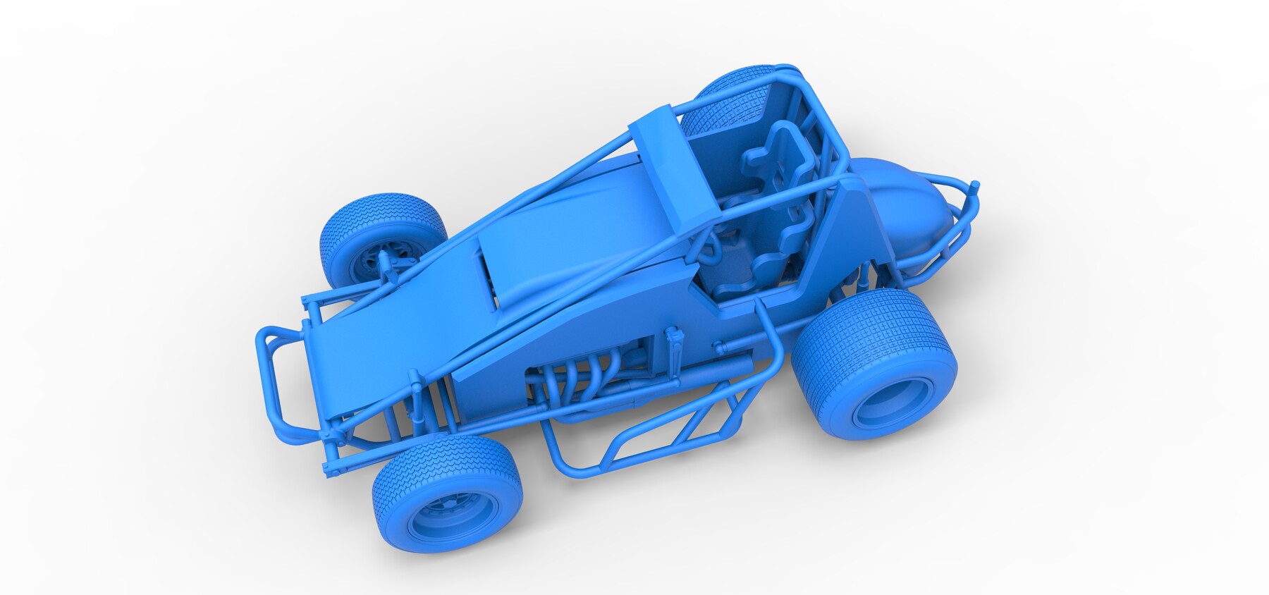 ArtStation - 3D printable Diecast Sprint car Scale 1:25 | Resources