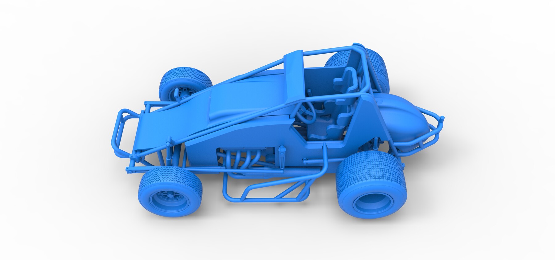 ArtStation - 3D printable Diecast Sprint car Scale 1:25 | Resources