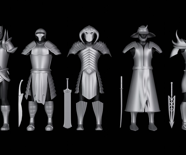 ArtStation - 25 BODY ARMOR Basemesh-vol1 | Game Assets